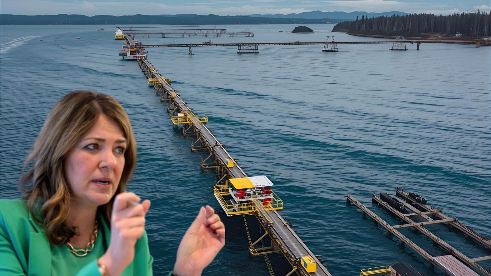 Alberta’s Danielle Smith pitches new oil pipeline to B.C. coast